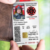 Personalized Firefighter ID Card Custom Gift For Firefighters K1702 ...