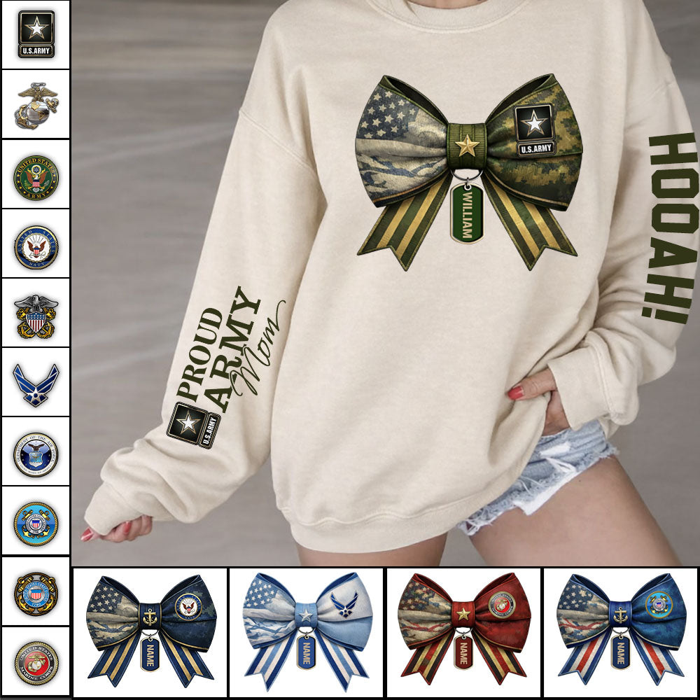 Custom Shirt Army Mom Wife Sister Girlfriend Shirt, Custom Military Fa ...