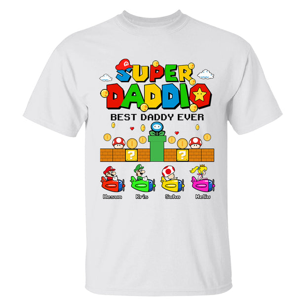 Custom Super Daddio, It's A Me Daddy, Father's Day Gift L0411 T24 ...