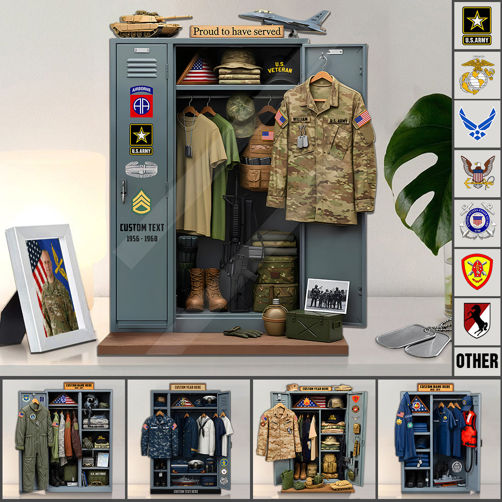 Military Personal Locker Plaque - Personalized Gifts For Veteran K1702 ...